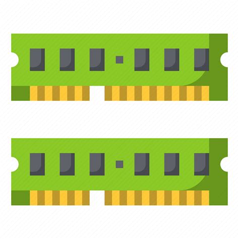 Ram Chip Memory Hardware Random Access Computer Icon Download On Iconfinder