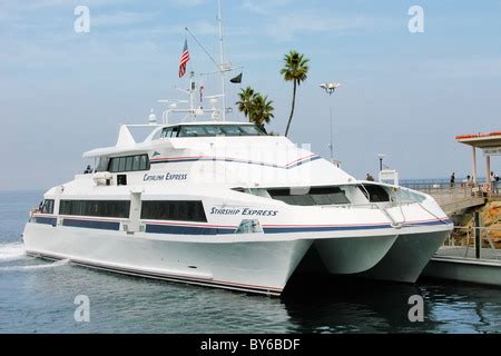 Catalina Express Ferry Boat In Avalon Harbor Santa Catalina Island