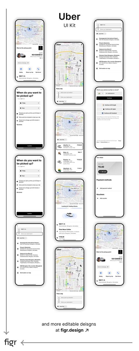 Make Uber Ui Your Own By Figr Design On Dribbble
