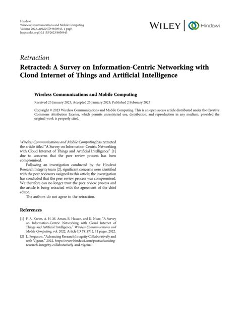 Pdf Retracted A Survey On Information Centric Networking With Cloud