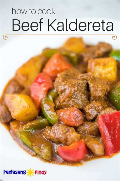 Lutong Pinoy Recipe Beef Caldereta Besto Blog