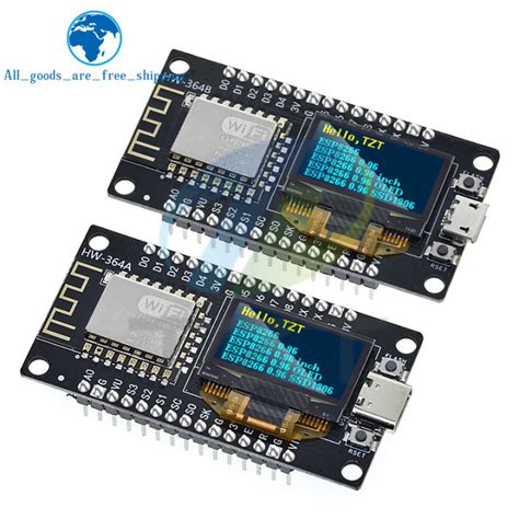Tzt Nodemcu Esp8266 Development Board With 096 Inch Oled Display