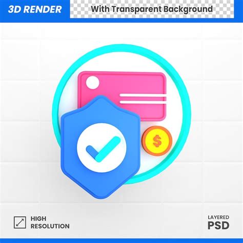 Premium Psd 3d Secure Payment Safe Credit Card Transaction Illustration