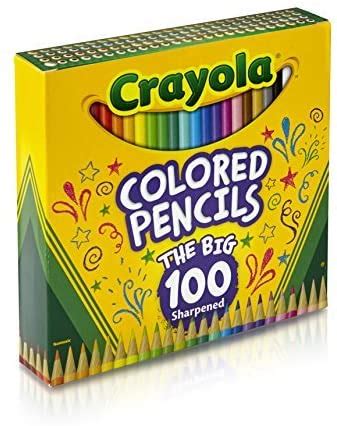 Crayola Colored Pencil Set 100 Colors Souligné Hn