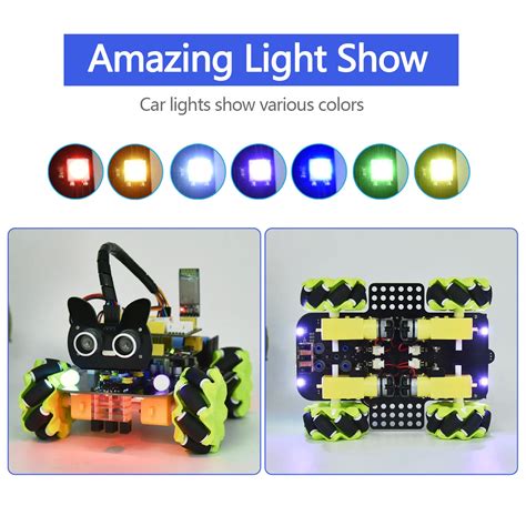 Keyestudio WD Mecanum Robot Car For Arduino STEM Smart Kit Nyereka Tech Electronic