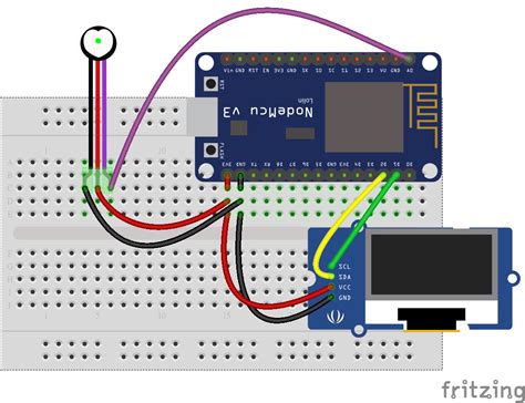 Arduino筆記42：nodemcu 使用oled顯示心律脈搏感測 Pulse Sensor