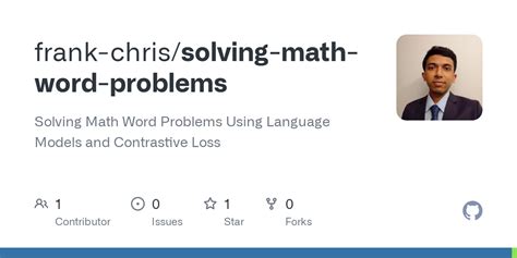 GitHub Frank Chris Solving Math Word Problems Solving Math Word