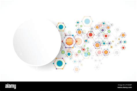 Network Hexagonal Color Technology Communication Background Stock Vector Image And Art Alamy