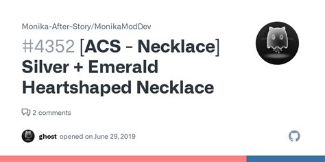 Acs Necklace Silver Emerald Heartshaped Necklace · Issue 4352 · Monika After Story