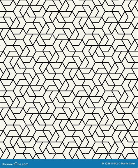 Geometric Tile Grid Graphic Seamless Pattern Vector Stock Vector Illustration Of Black Subtle