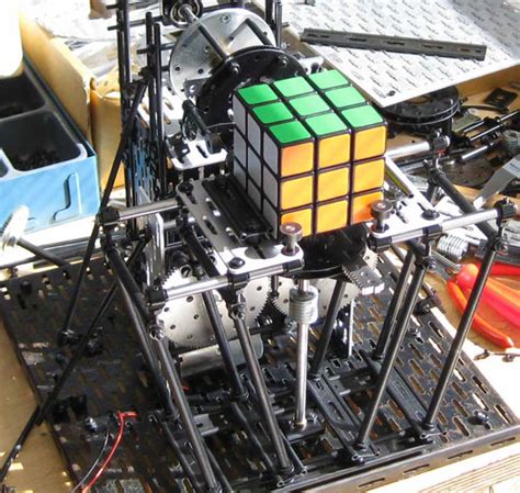 Fac System 3 Gripper Rubiks Cube Solver Meccano Kinematics