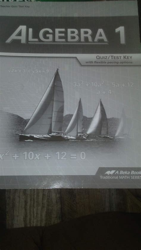 Algebra 1 Quiz Test Key Industrial And Scientific