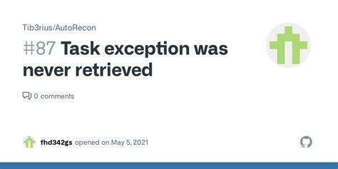task exception was never retrieved · issue 87 · tib3rius autorecon · github