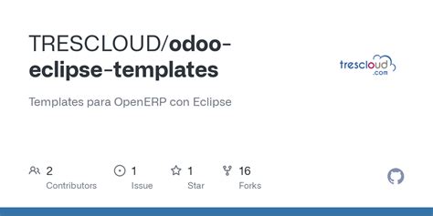 Github Trescloudodoo Eclipse Templates Templates Para Openerp Con Eclipse