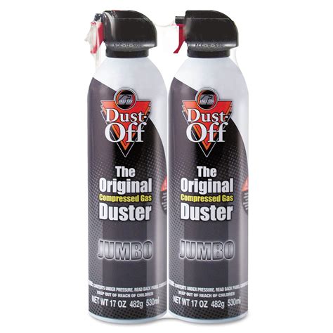 Dust Off Dpsjmb2 17 Oz Can Disposable Compressed Air Duster 2pack