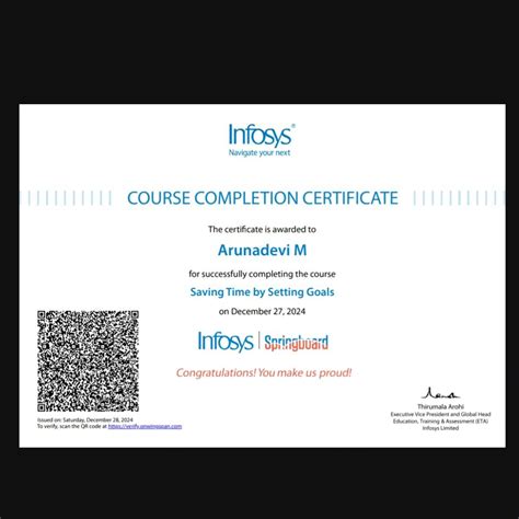 Arunadevi M On Linkedin Thrilled To Share That I Have Successfully Completed The Course Saving