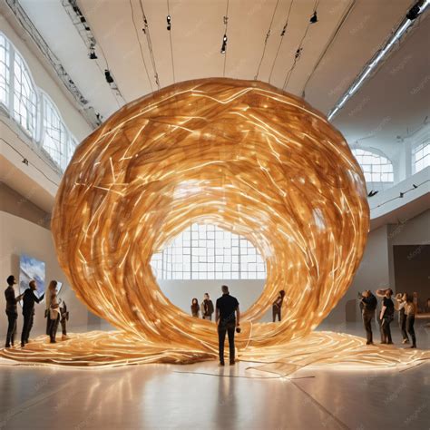 Premium Photo A Team Of Artists Creating A Massive And Immersive