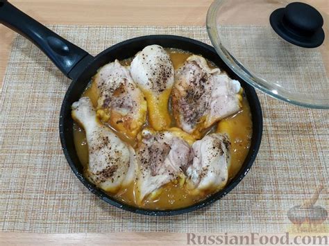 Рецепт Курица тушенная в луковом соусе на