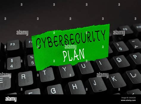 Handwriting Text Cybersecurity Plan Business Overview Techniques Of Protecting Computer And