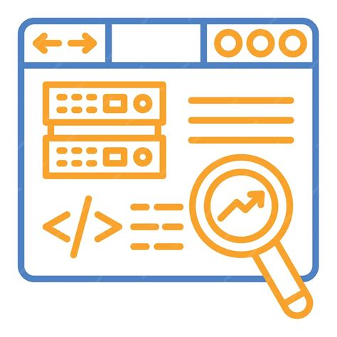 Premium Vector Web Analysis Icon