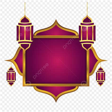 아랍어 이슬람 테두리 디자인 아트웍 이슬람 프레임 사치 틀 Png 일러스트 및 벡터 에 대한 무료 다운로드 Pngtree