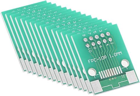 Sourcingmap Fpc 10p 0 5 Fpc 10p 1 To Dip Adapter Pcb Board Smd Converter 15pcs Bigamart