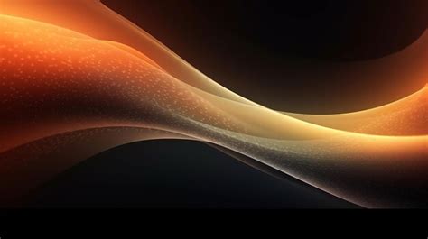 Orange Gradient Wave Abstract Premium Ai Generated Image