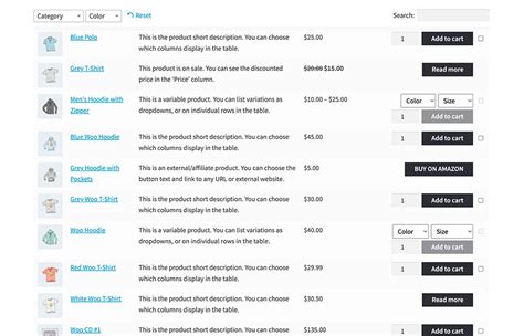 Woocommerce Product Table Bestselling Product Table Plugin