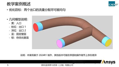 【2024 R2】ansys Fluent非参数管路优化教程案例 哔哩哔哩