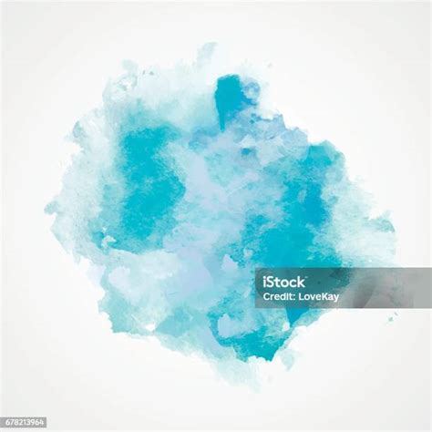 그라데이션 효과와 스 하 플 수채화 래 밝은 다채로운 그런 지 Blob입니다 패션 뷰티 포스터 및 배너 그래픽 디자인 부드러운 블루 색상입니다 수채화 물감에 대한 스톡 벡터