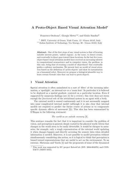 Pdf A Proto Object Based Visual Attention Model