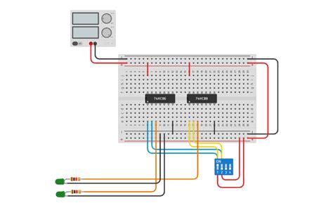 Circuit Design Half Adder Using Xor Gate And Gate Tinkercad