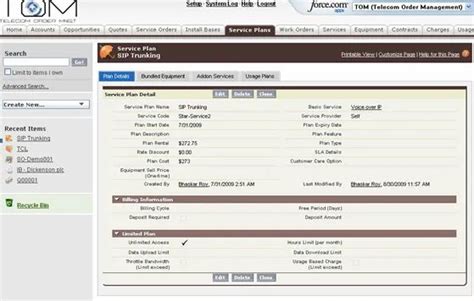 Telecom Order Management Software Service Creation And Service Plans B B Technologies Private