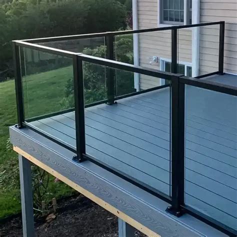 Skyline™ Framed Glass Railing Decksdirect