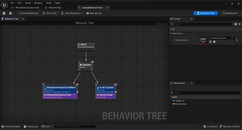 ue5 the move to task in the behavior tree is still aborted r