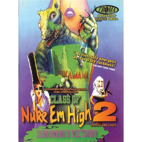 Class Of Nuke Em High Part Ii Subhumanoid Meltdown Dvd Troma Horror