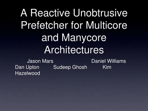 Ppt Cell Cg Using The Cell Synergistic Processor As A Garbage Collection Coprocessor