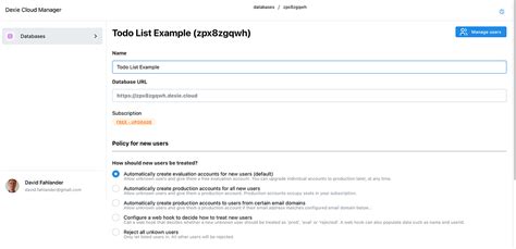 New Dexie Cloud Docs Sneak Peak Of Management App By David Fahlander Dexiejs Medium