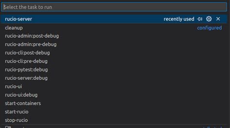 Setting Up A Rucio Developer Environment Using Visual Studio Code