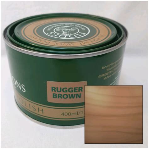 Fiddes Supreme Wax Polish Rugger Brown 400ml Edging Tapes And Diy