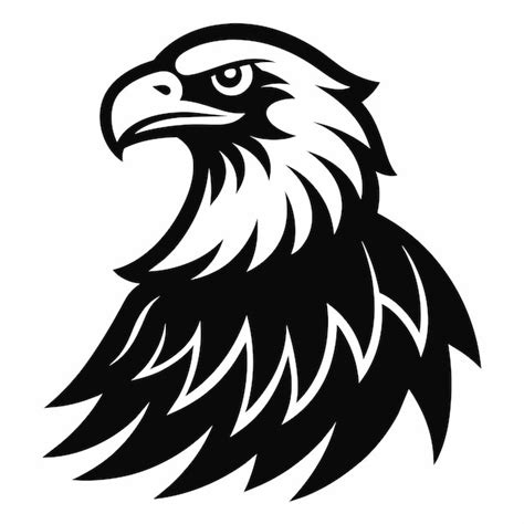 Premium Vector An Eagle With A Feather In The Middle Of It