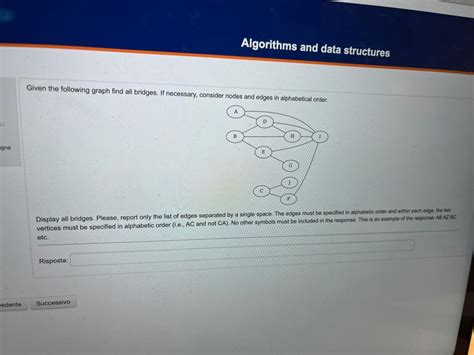 Solved Given The Following Graph Find All Bridges If