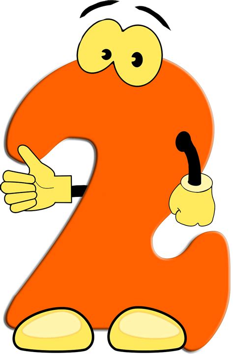 Cartoon Number 2 Free Vector Clipart Images On Clipart