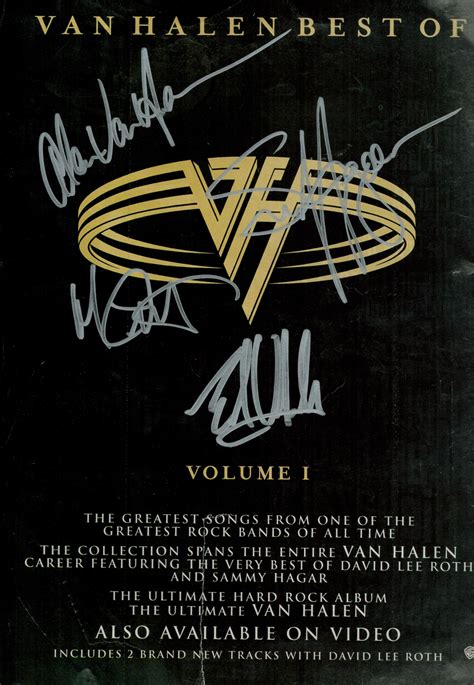 At Auction Van Halen Alex Van Halen David Lee Roth Eddie Van Halen