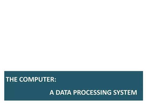Data Processing Cycle Stages Of Data Processing Cycle PPTX