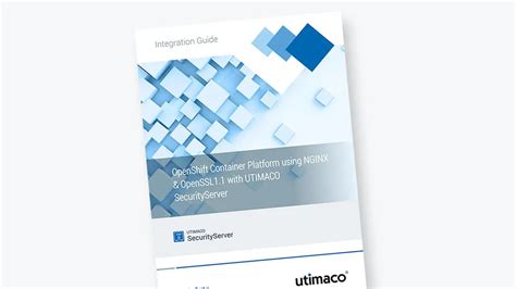 Openshift Container Platform Mit Nginx Und Openssl11 Mit Utimaco Securityserver Utimaco