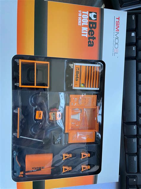 1 18 1 43 tsm beta model car repair shop room garage scene toolbox too