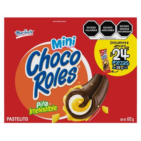 Mini Choco Roles Marinela Con 24 Pzas De 28 G Cu A Precio De Socio
