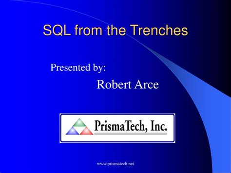 Ppt Sql From The Trenches Powerpoint Presentation Free Download Id