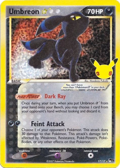 Umbreon Star Celebrations Classic Collection Pokemon